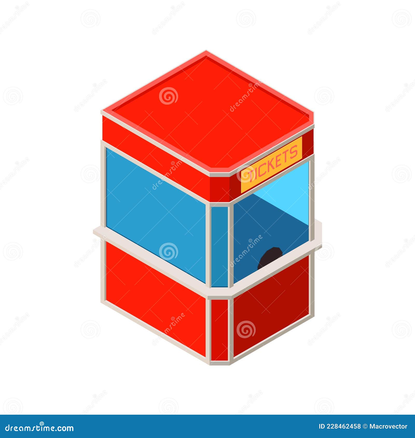 Ticket Booth Icon In Trendy Design Style. Ticket Booth Icon Isolated On ...