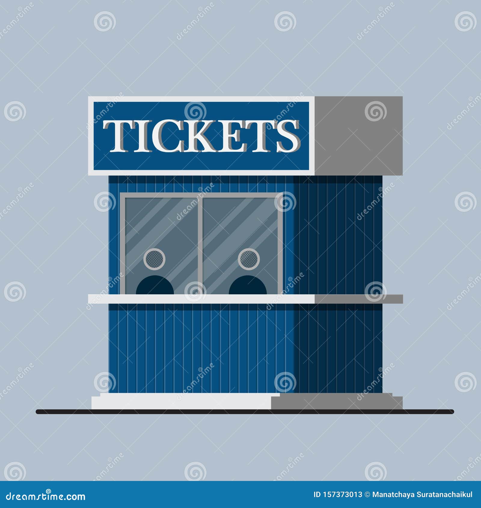 Ticket booth. stock illustration. Illustration of window - 157373013