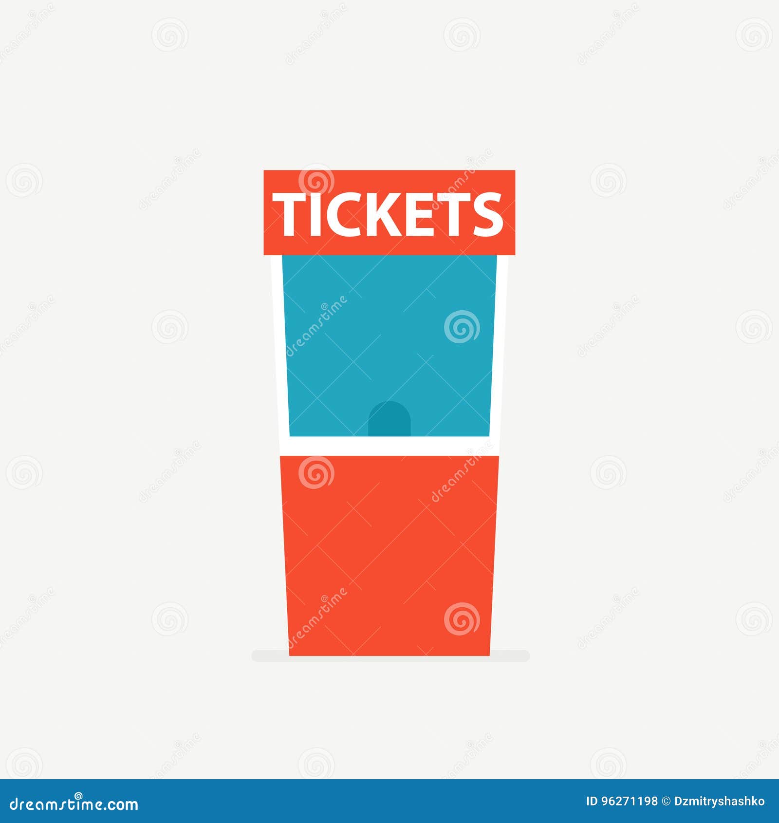 Ticket box office icon stock vector. Illustration of booth - 96271198