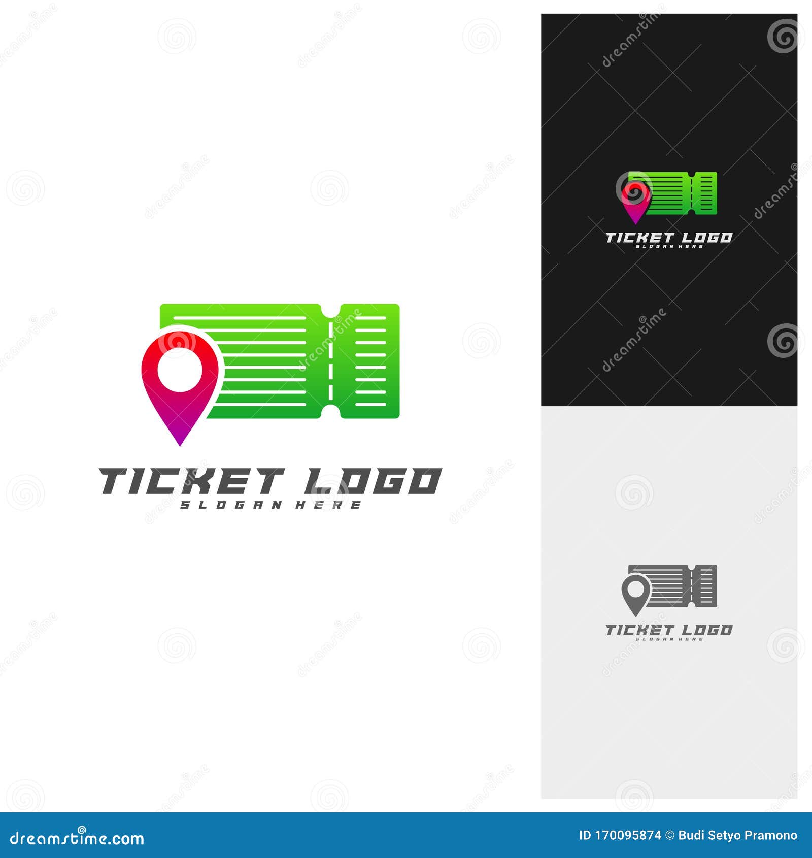 Ticket Center Logo Template Design Vector, Creative Design, Icon Symbol ...