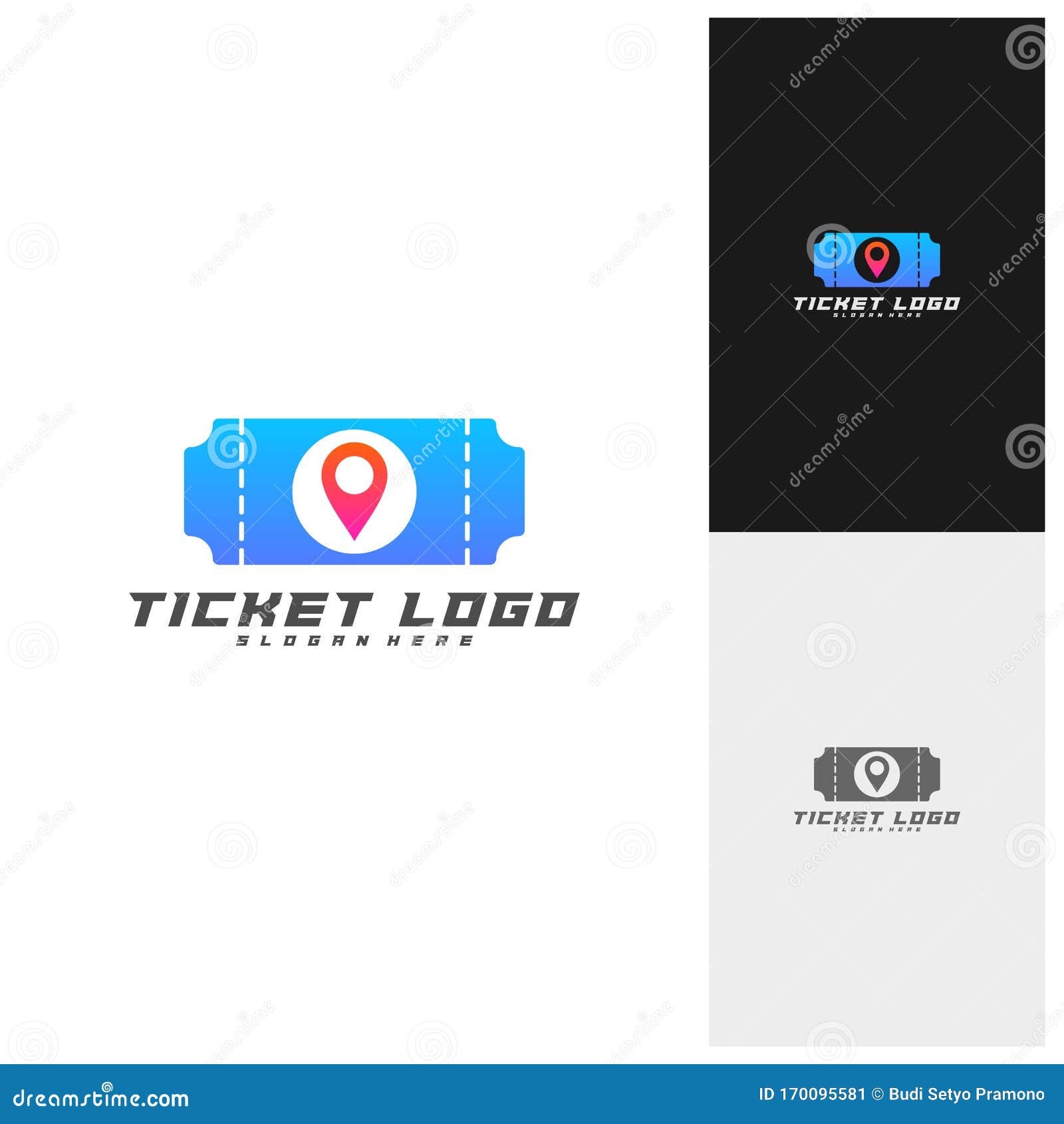 Ticket Center Logo Template Design Vector, Creative Design, Icon Symbol ...