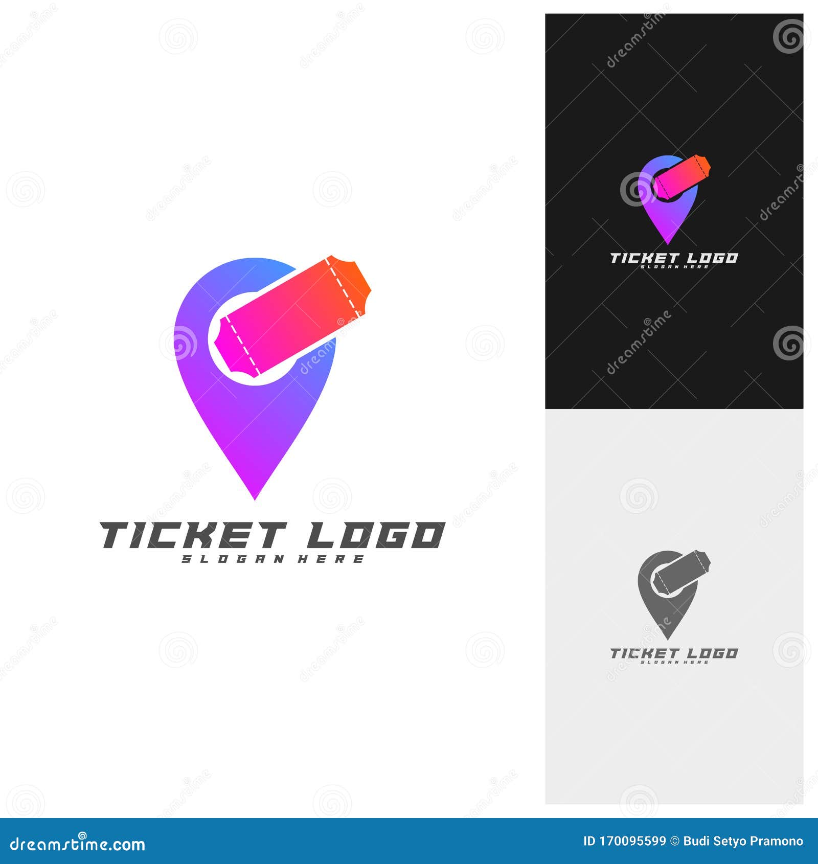 Ticket Center Logo Template Design Vector, Creative Design, Icon Symbol ...