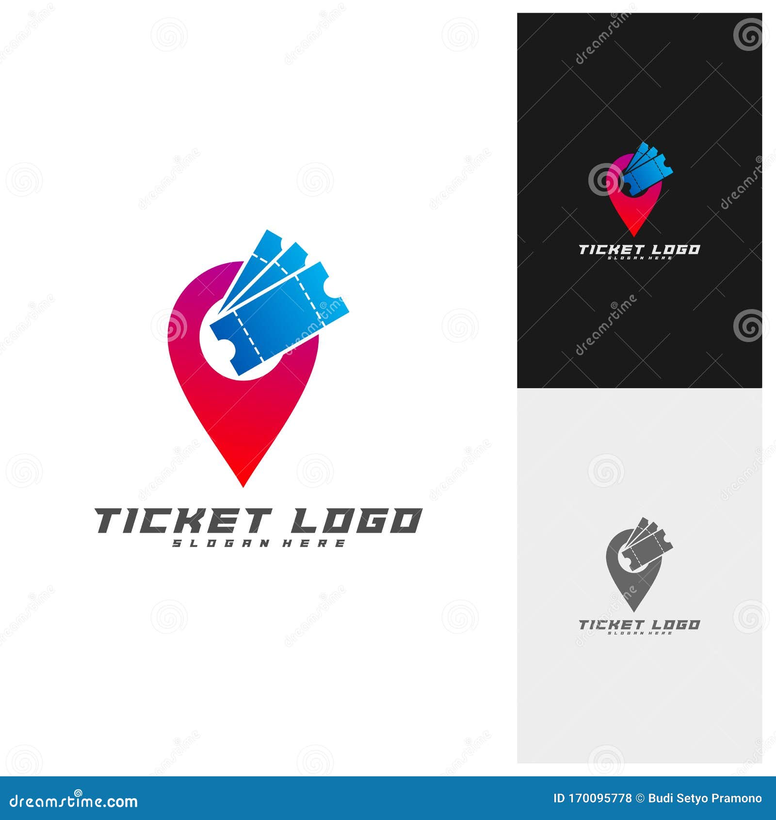 Ticket Center Logo Template Design Vector, Creative Design, Icon Symbol ...