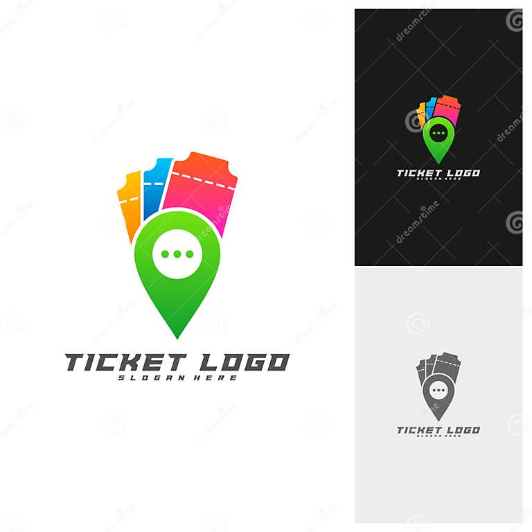 Ticket Center Logo Template Design Vector, Creative Design, Icon Symbol ...