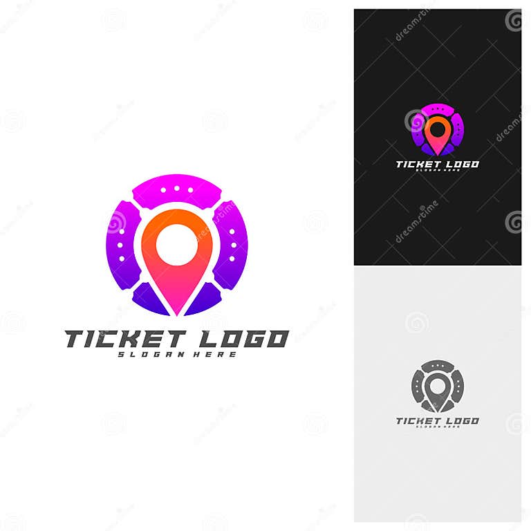 Ticket Center Logo Template Design Vector, Creative Design, Icon Symbol ...