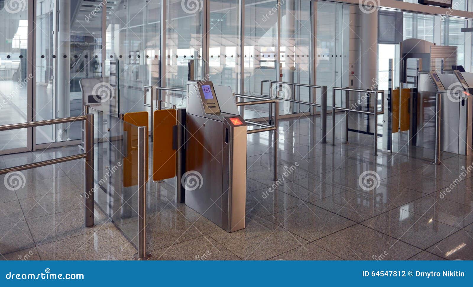 Ticket checkpoint stock photo. Image of interior, metal - 64547812