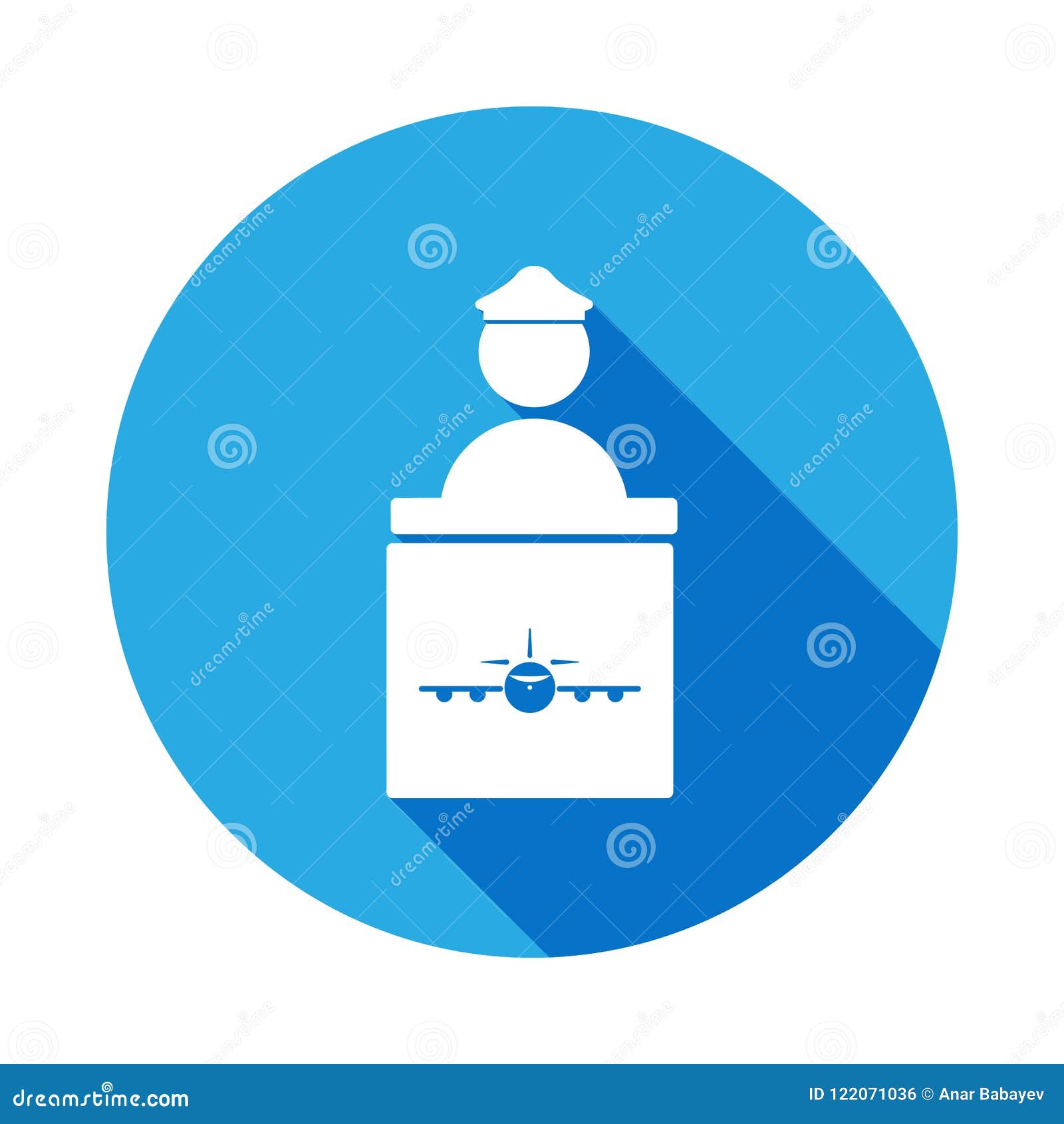Ticket Checkpoint with Long Shadow Icon. Element of Travel Icon for ...