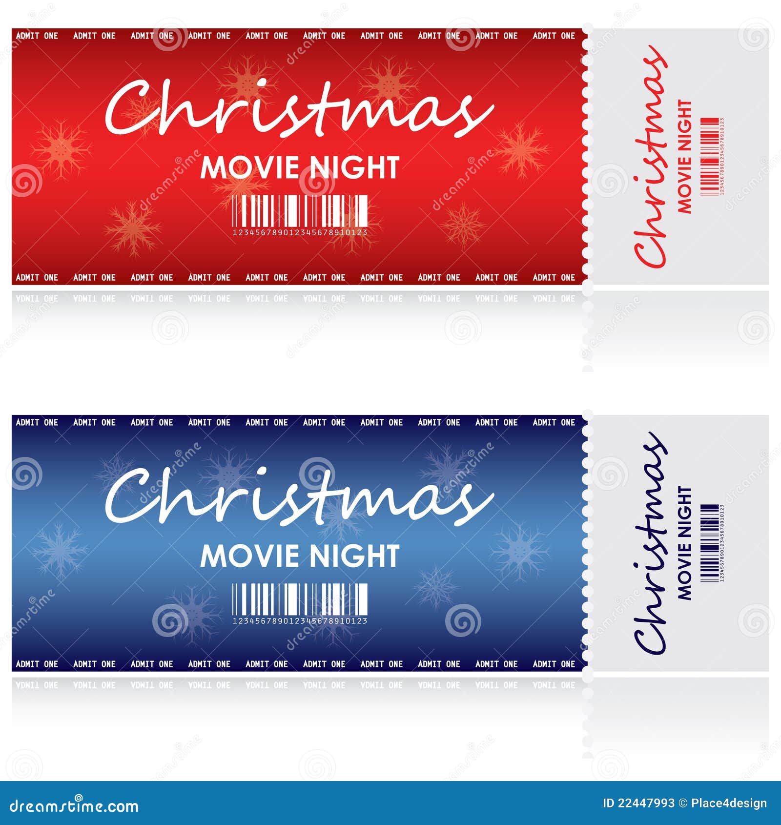 Ticket for Christmas stock vector. Illustration of numbers - 22447993