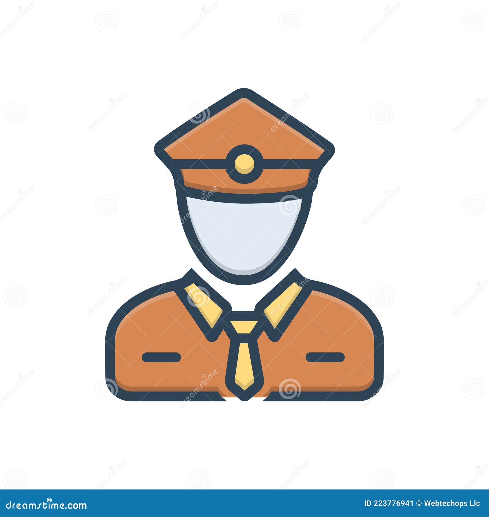 Ticket Collector Icon Vector Sign And Symbol Isolated On White ...