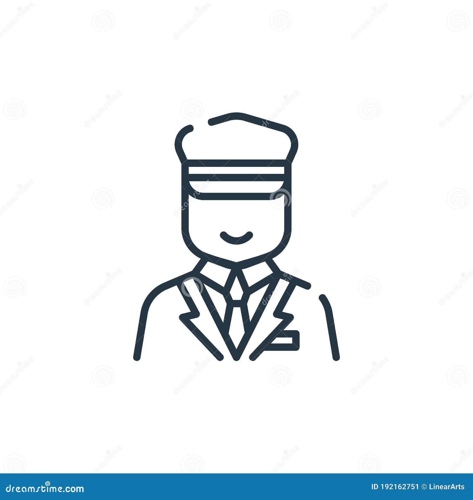 Ticket Collector Icon Vector Sign And Symbol Isolated On White ...