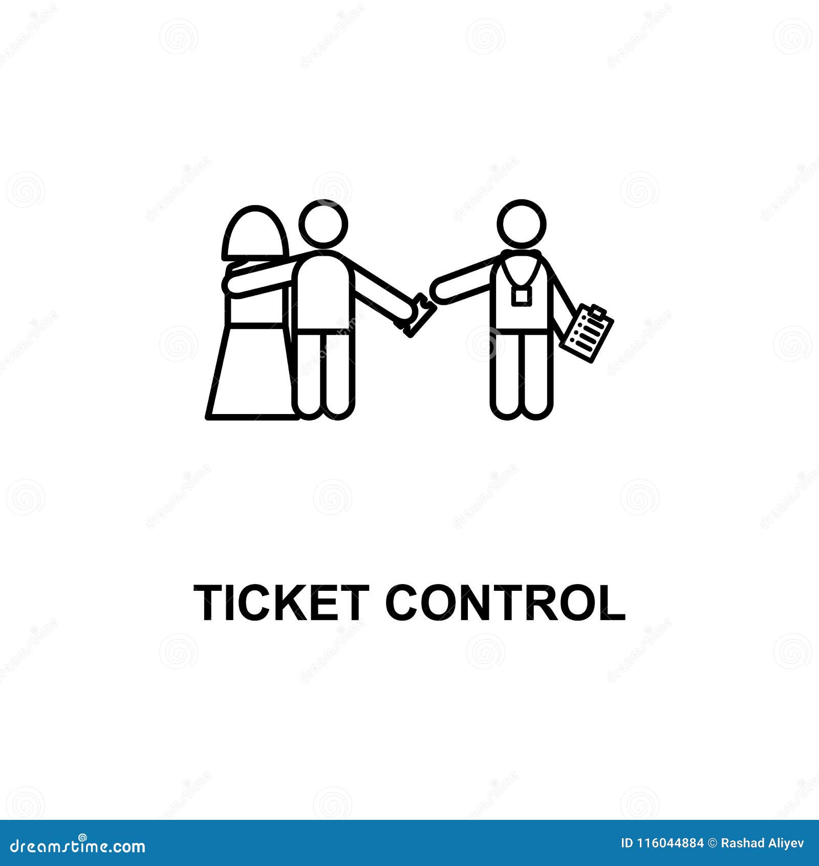Ticket Control Icon. Element of Cinema for Mobile Concept and Web Apps ...