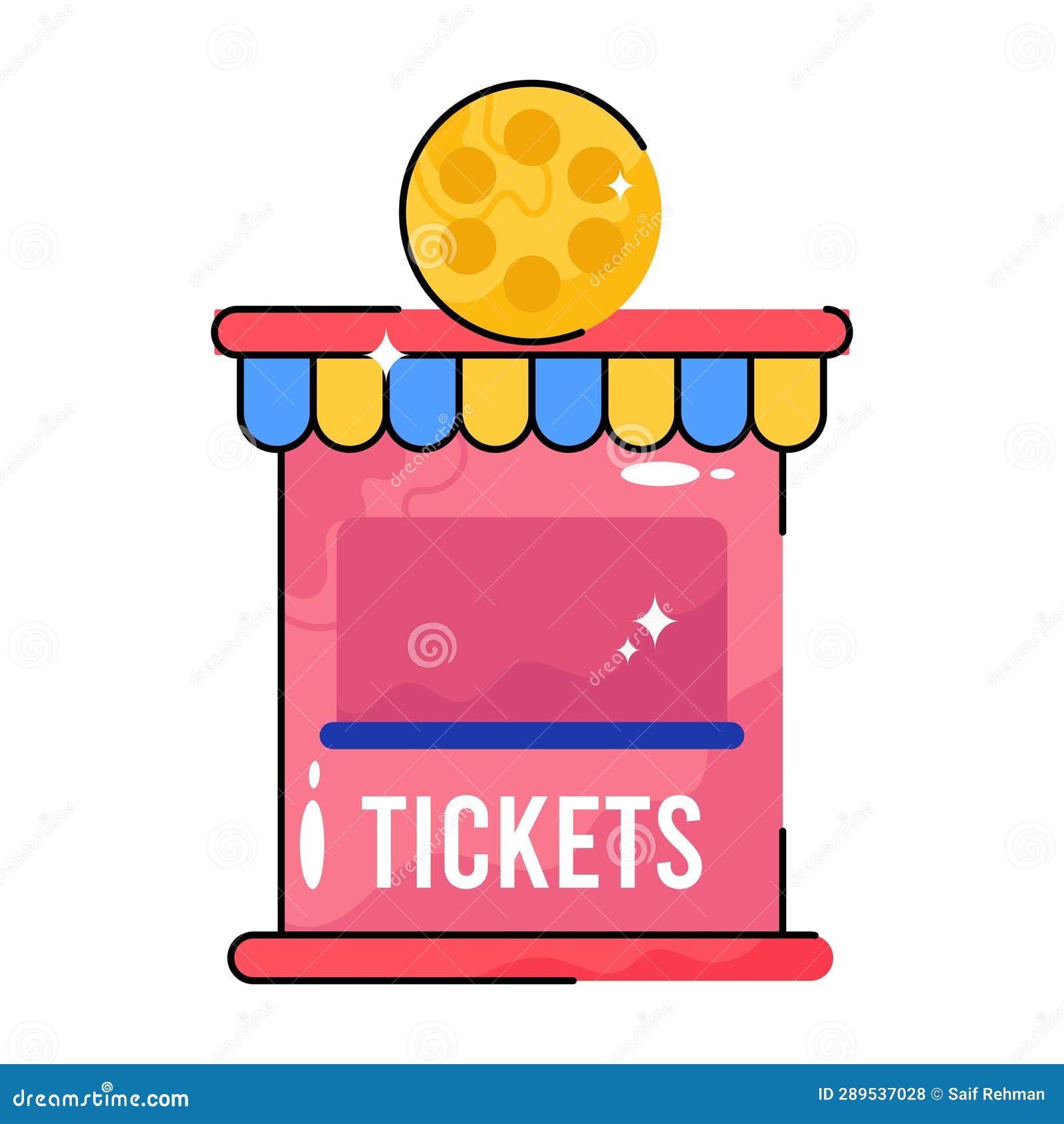 Ticket Counter Doodle Vector Colorful Sticker. EPS 10 File Stock Vector ... Ticket Counter Doodle Vector Colorful Sticker. EPS 10 File Stock Vector ...