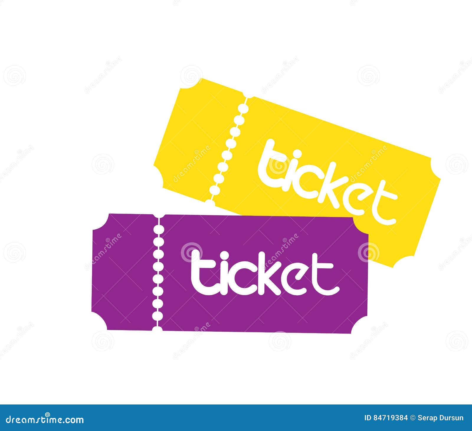 Ticket Design Concept stock vector. Illustration of leisure - 84719384