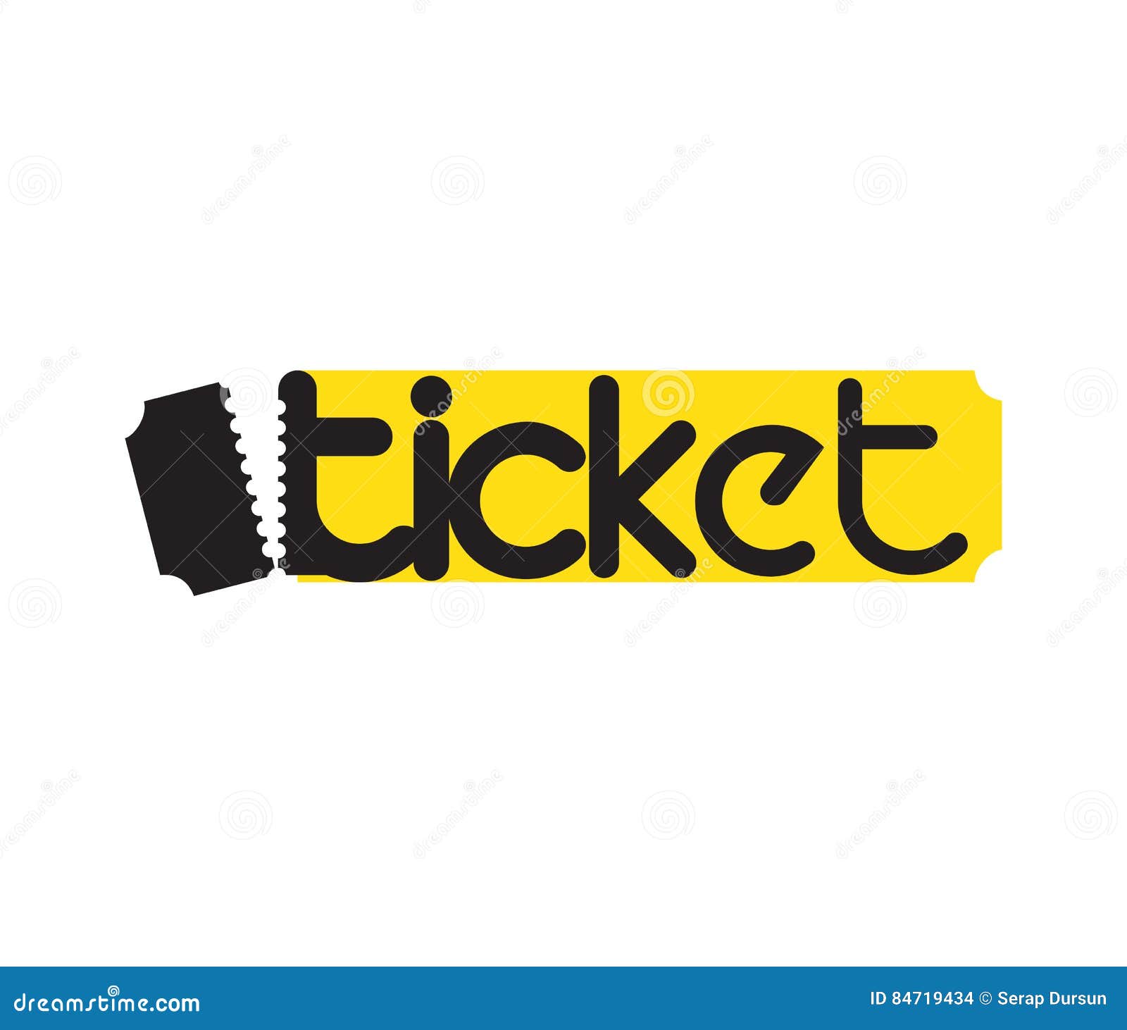 Ticket Design Concept stock vector. Illustration of entry - 84719434