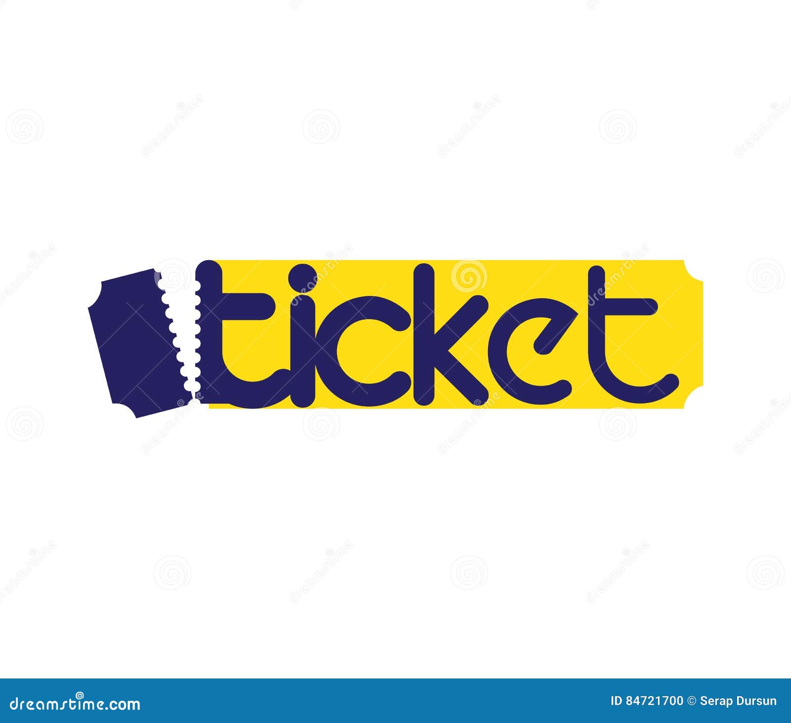 Ticket Design Concept stock illustration. Illustration of event - 84721700