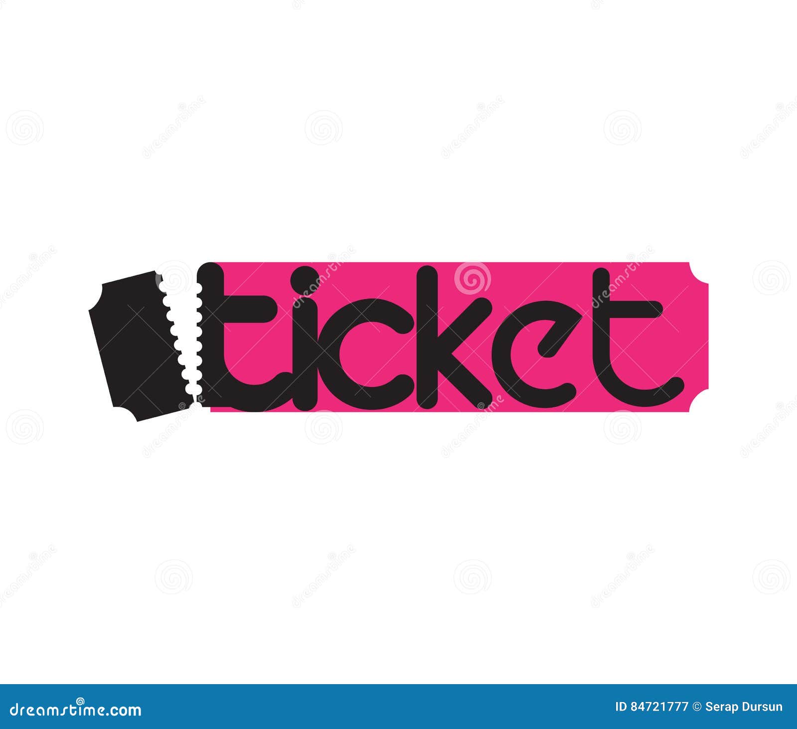 Ticket Design Concept stock illustration. Illustration of event - 84721777