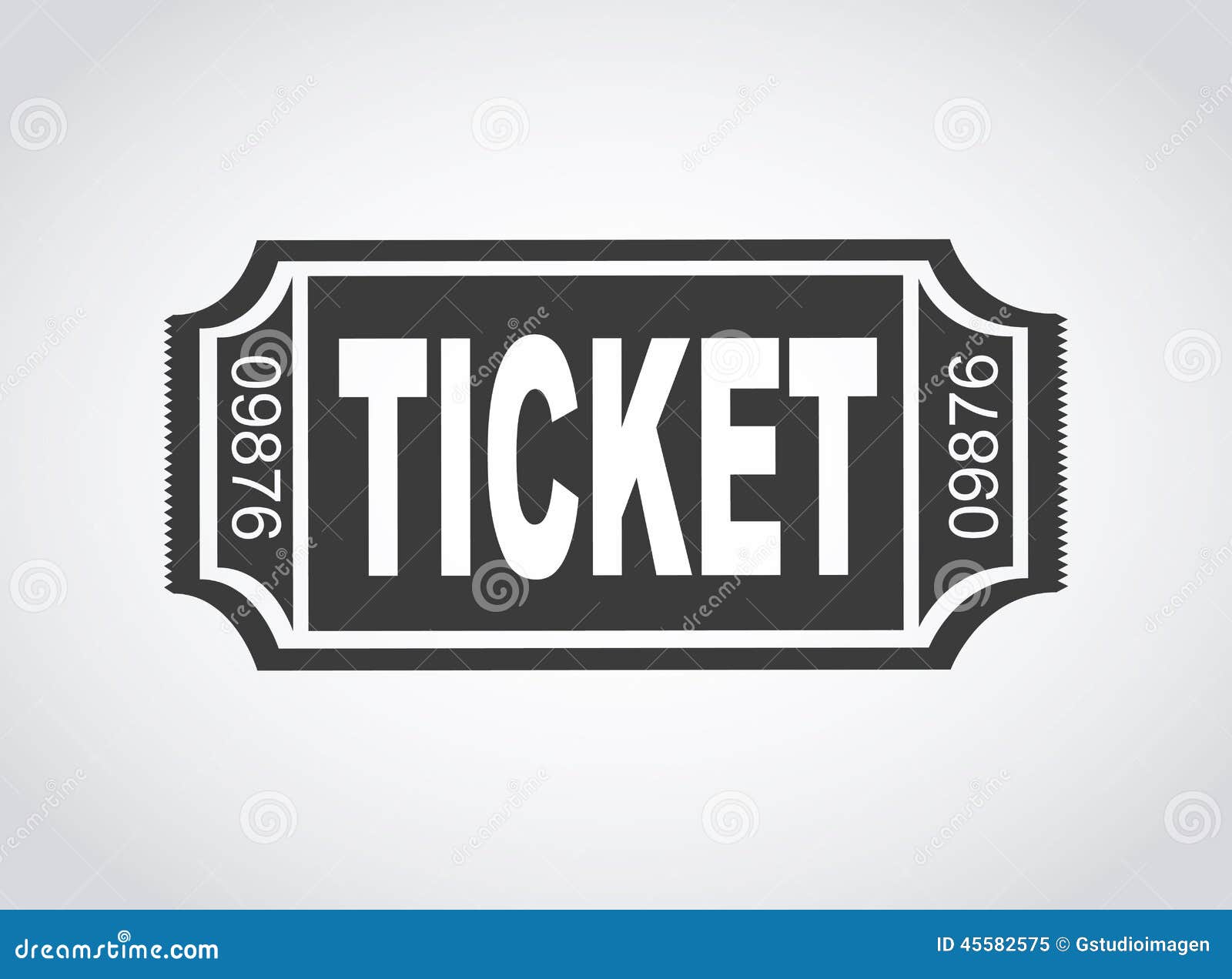 Ticket design stock vector. Illustration of entrance - 45582575
