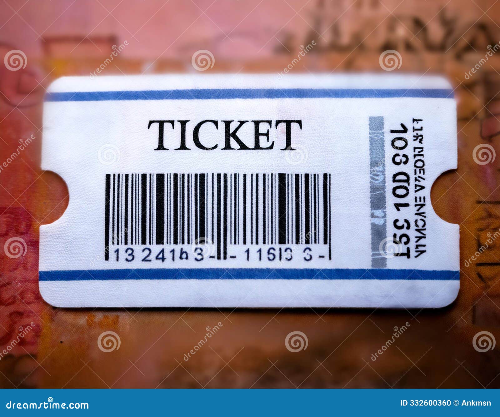 Access Or Admission Ticket Or Sale Coupon With Dotted Line. Isolated On ...