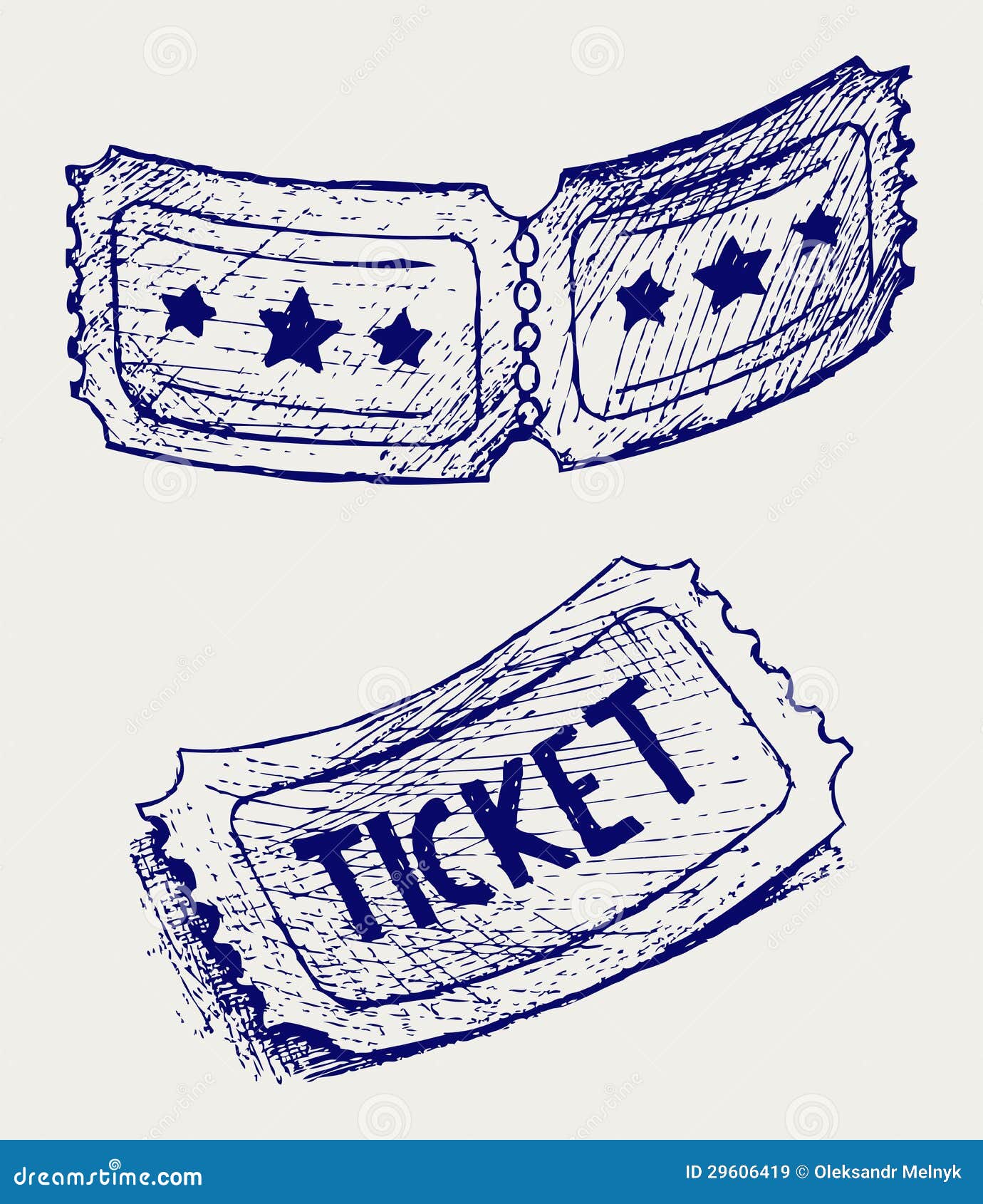 Ticket. Doodle style stock vector. Illustration of coal - 29606419