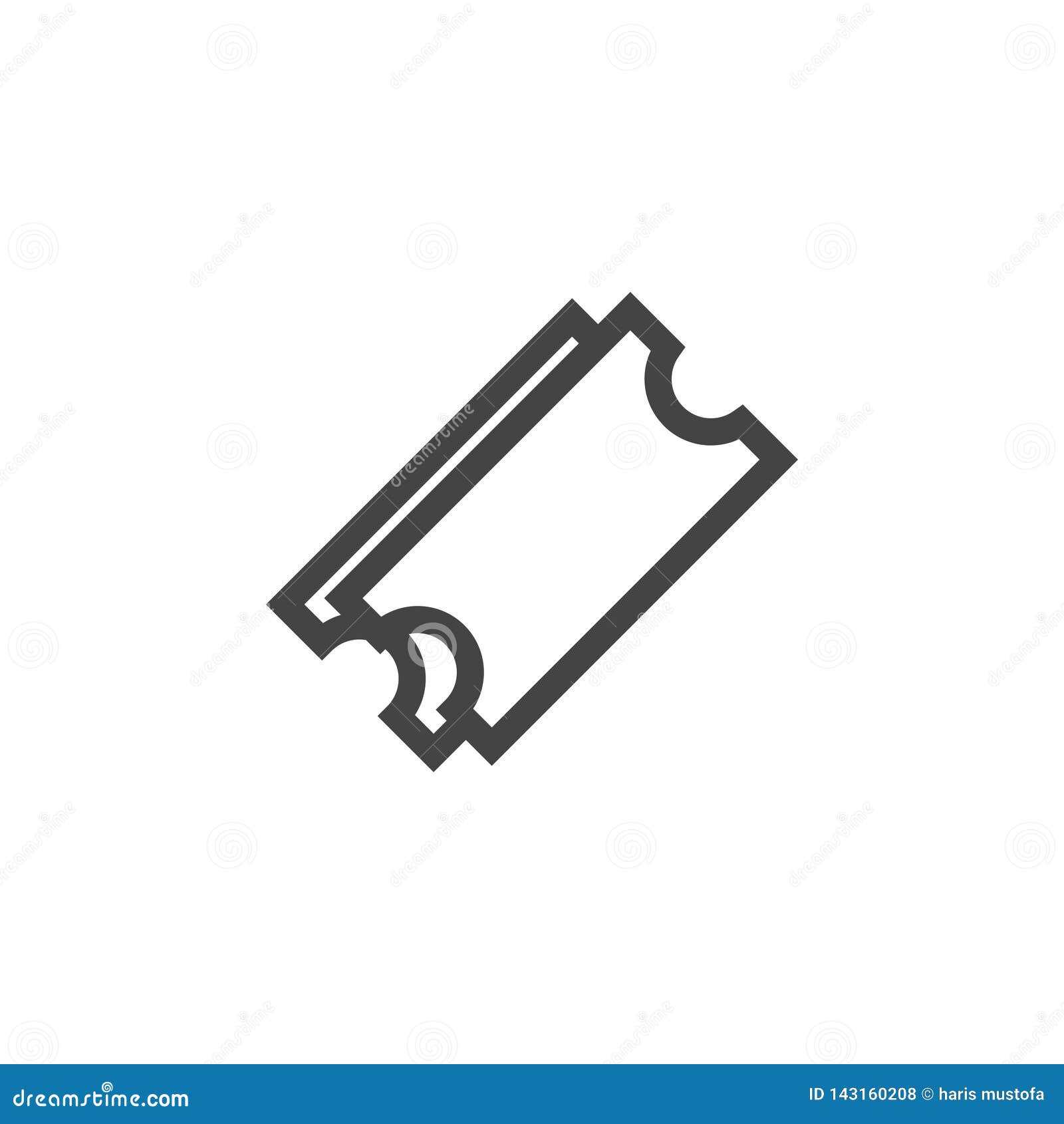 Ticket Graphic Design Template Vector Illustration Stock Vector ...