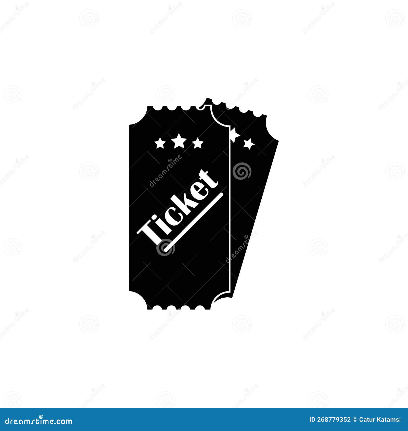 Ticket Icon Logo Vector Design Template Stock Illustration ...
