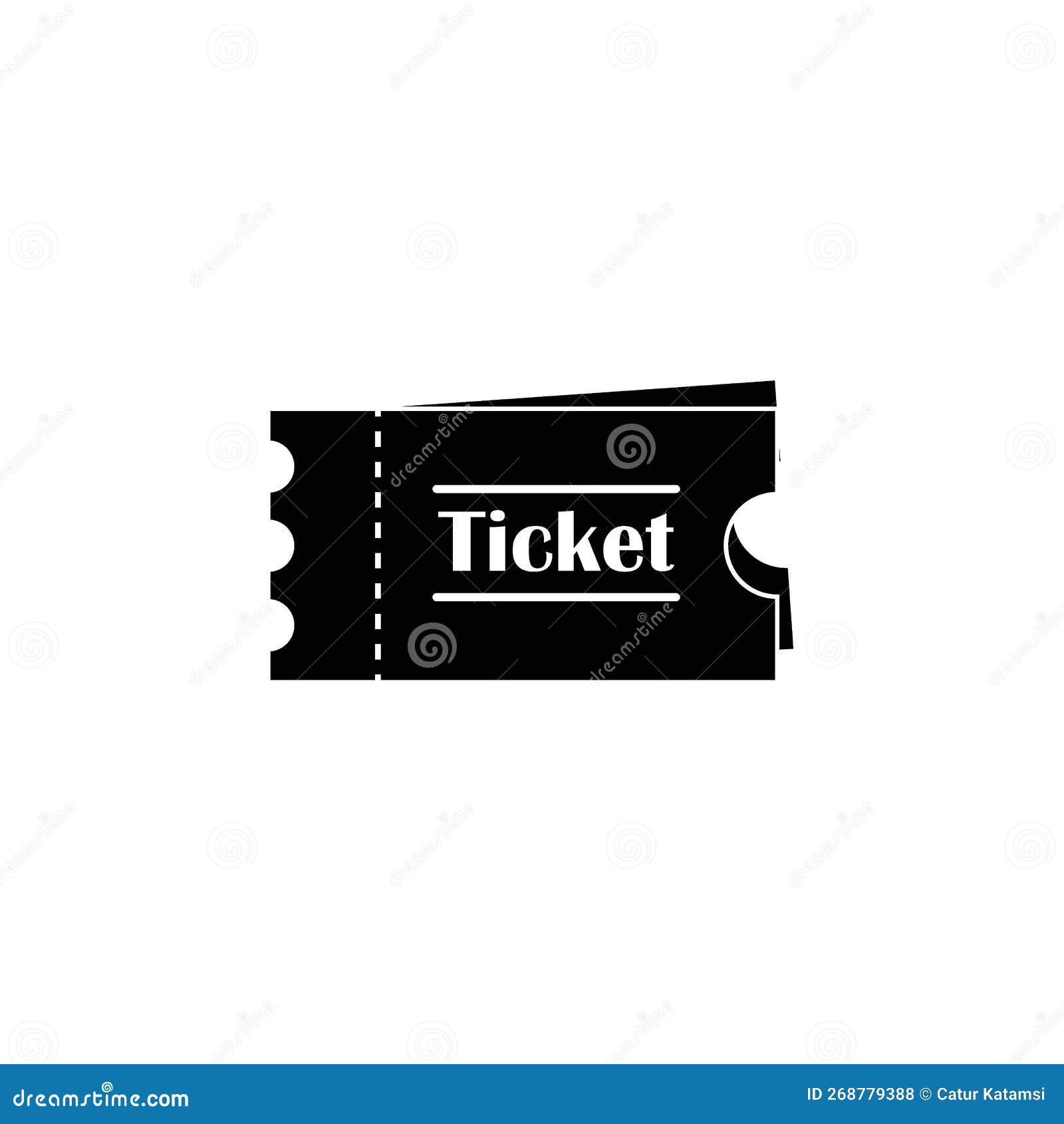 Ticket Icon Logo Vector Design Template Stock Illustration ...