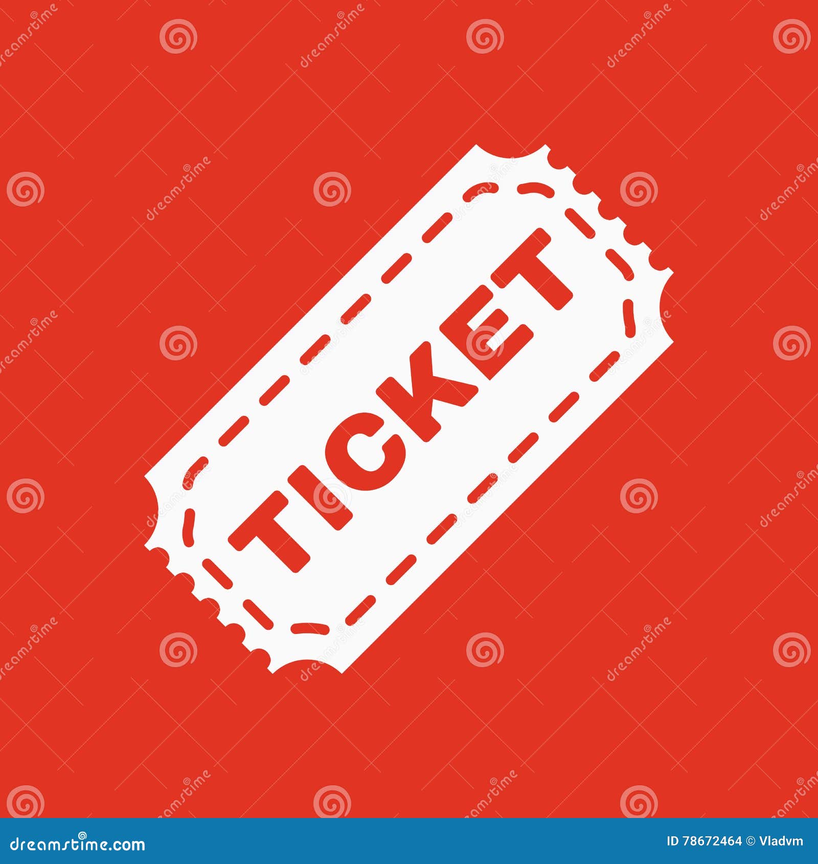The Ticket Icon. Ticket Symbol Stock Vector - Illustration of paper ...