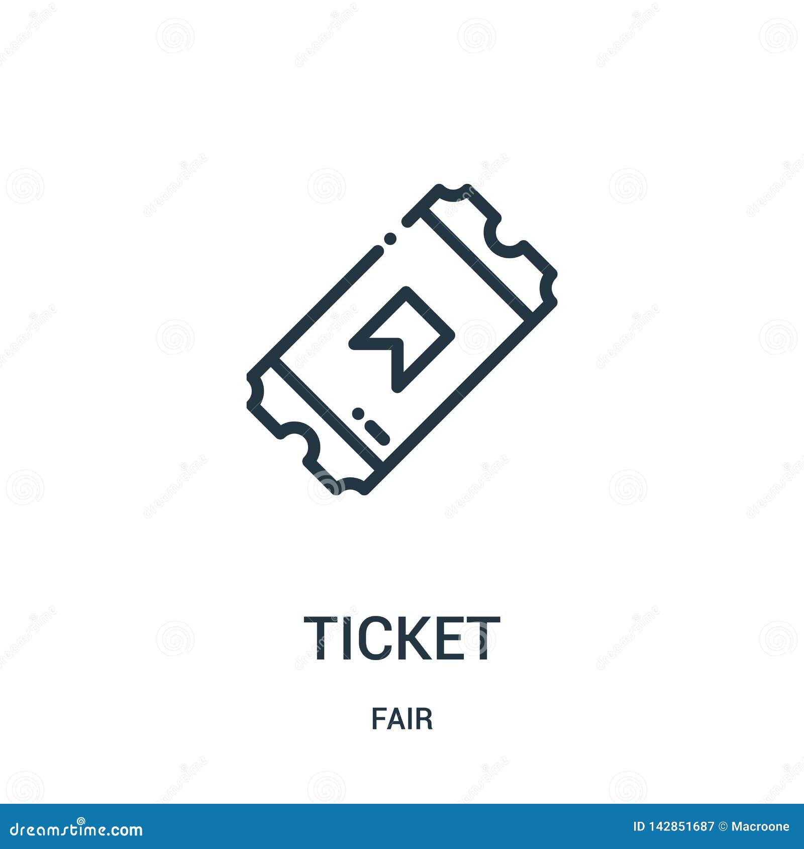 Ticket Icon Vector. Line Raffle Ticket Symbol. | CartoonDealer.com ... Ticket Icon Vector. Line Raffle Ticket Symbol. | CartoonDealer.com ...