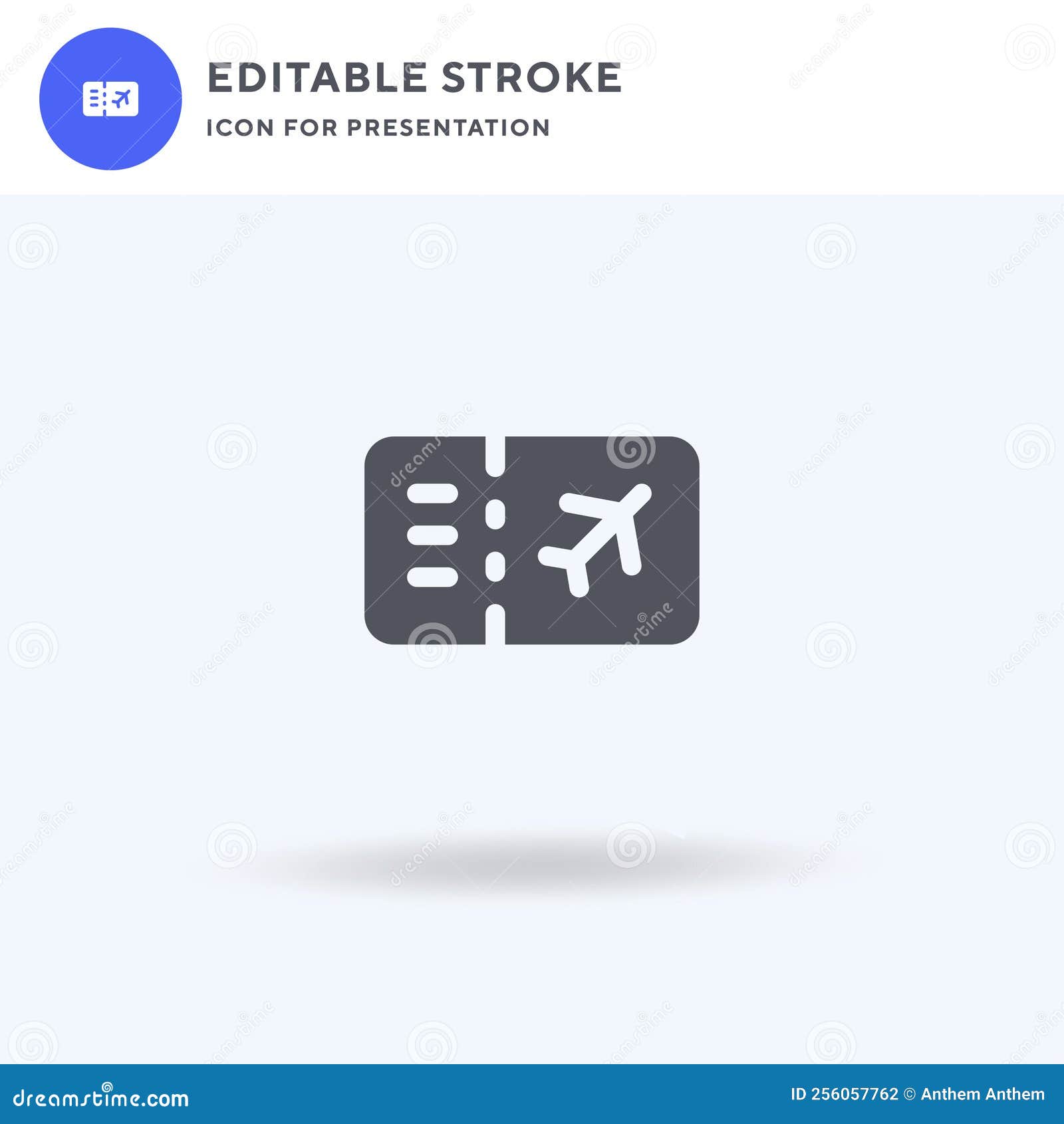 Ticket Icon Vector, Filled Flat Sign, Solid Pictogram Isolated on White ...