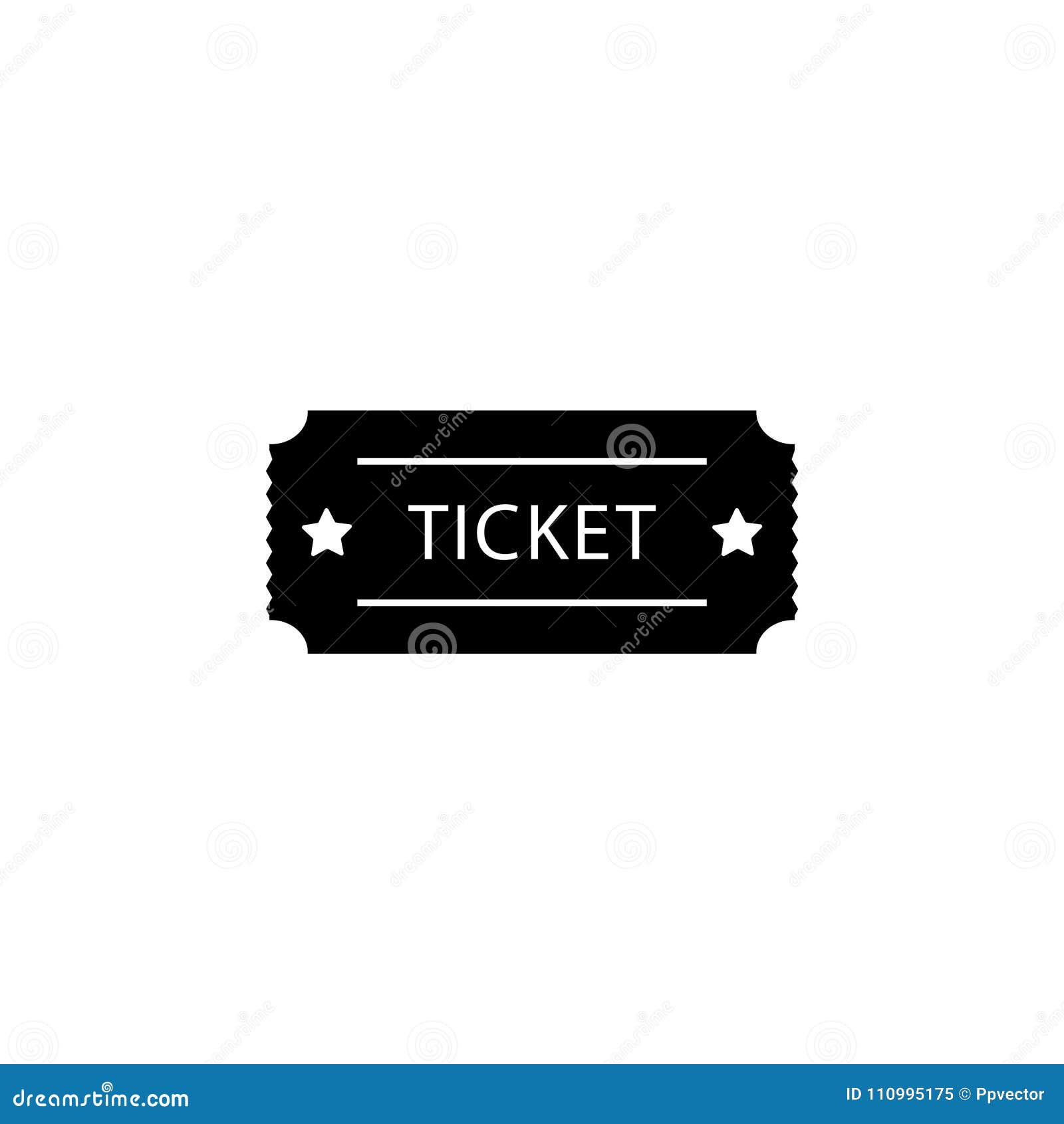 Ticket Icon. Vector Illustration Symbol Stock Illustration ...