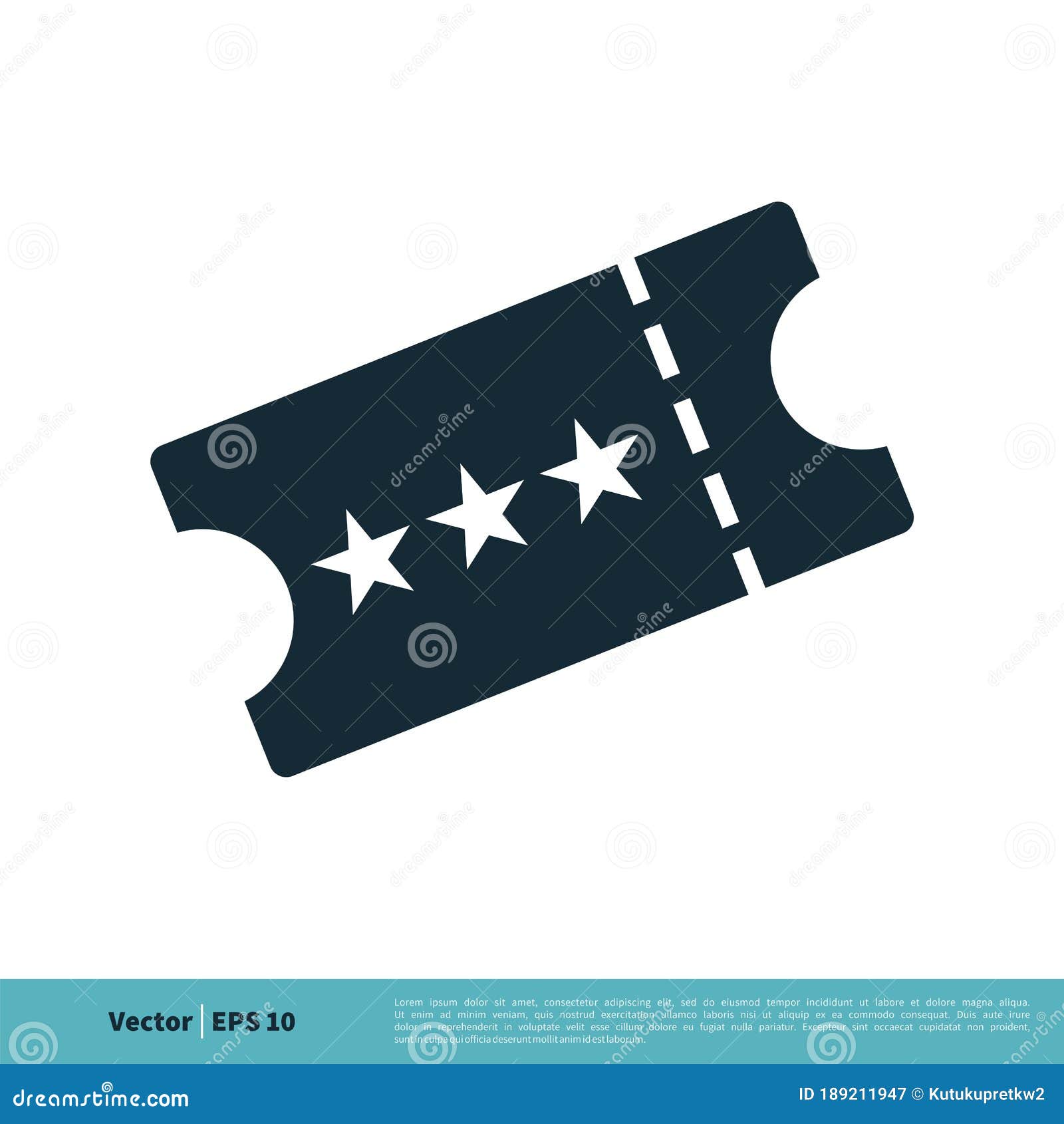 Ticket Icon Vector Logo Template Illustration Design. Vector EPS 10 ...