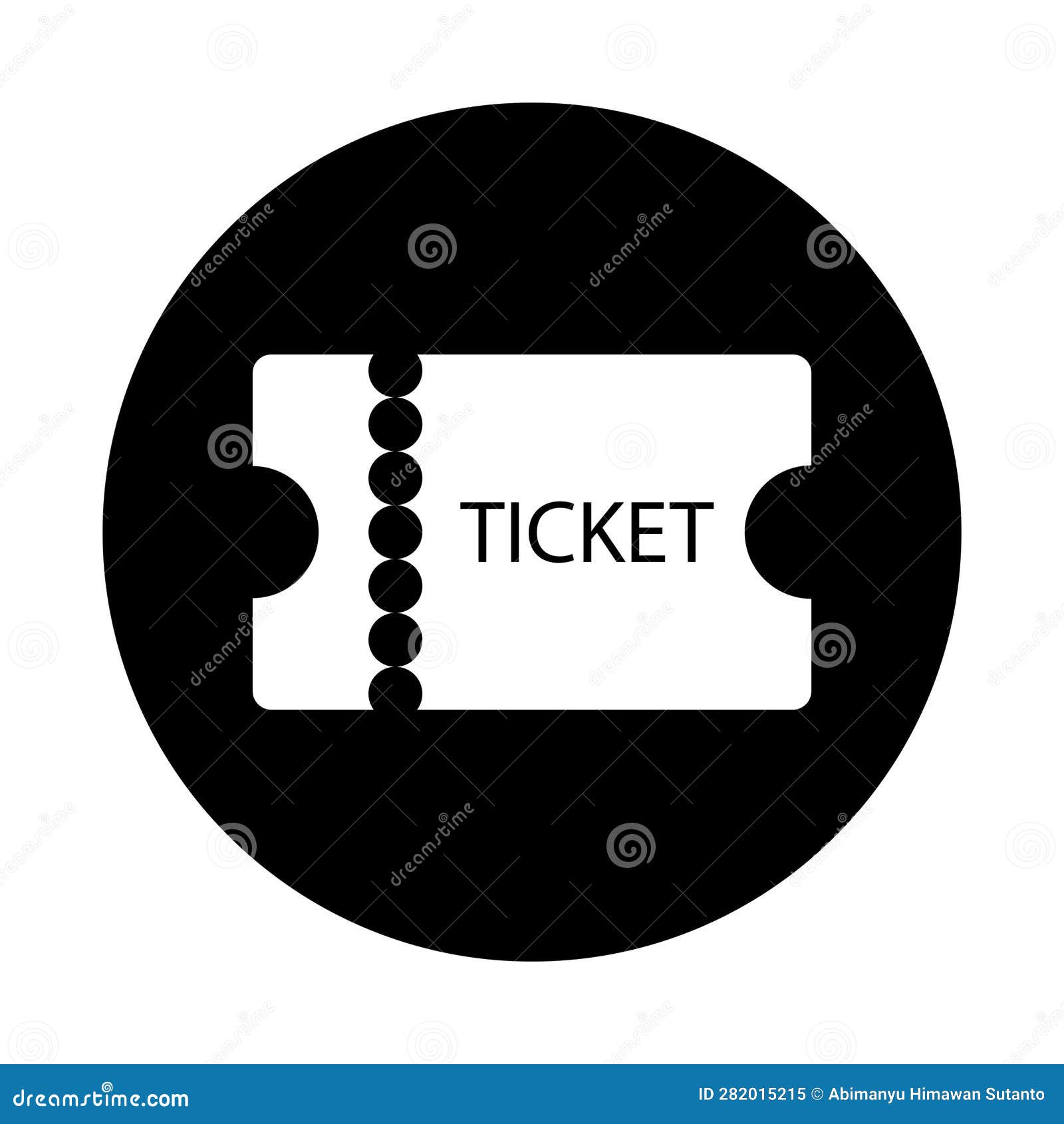 Ticket icon vector stock vector. Illustration of pass - 282015215