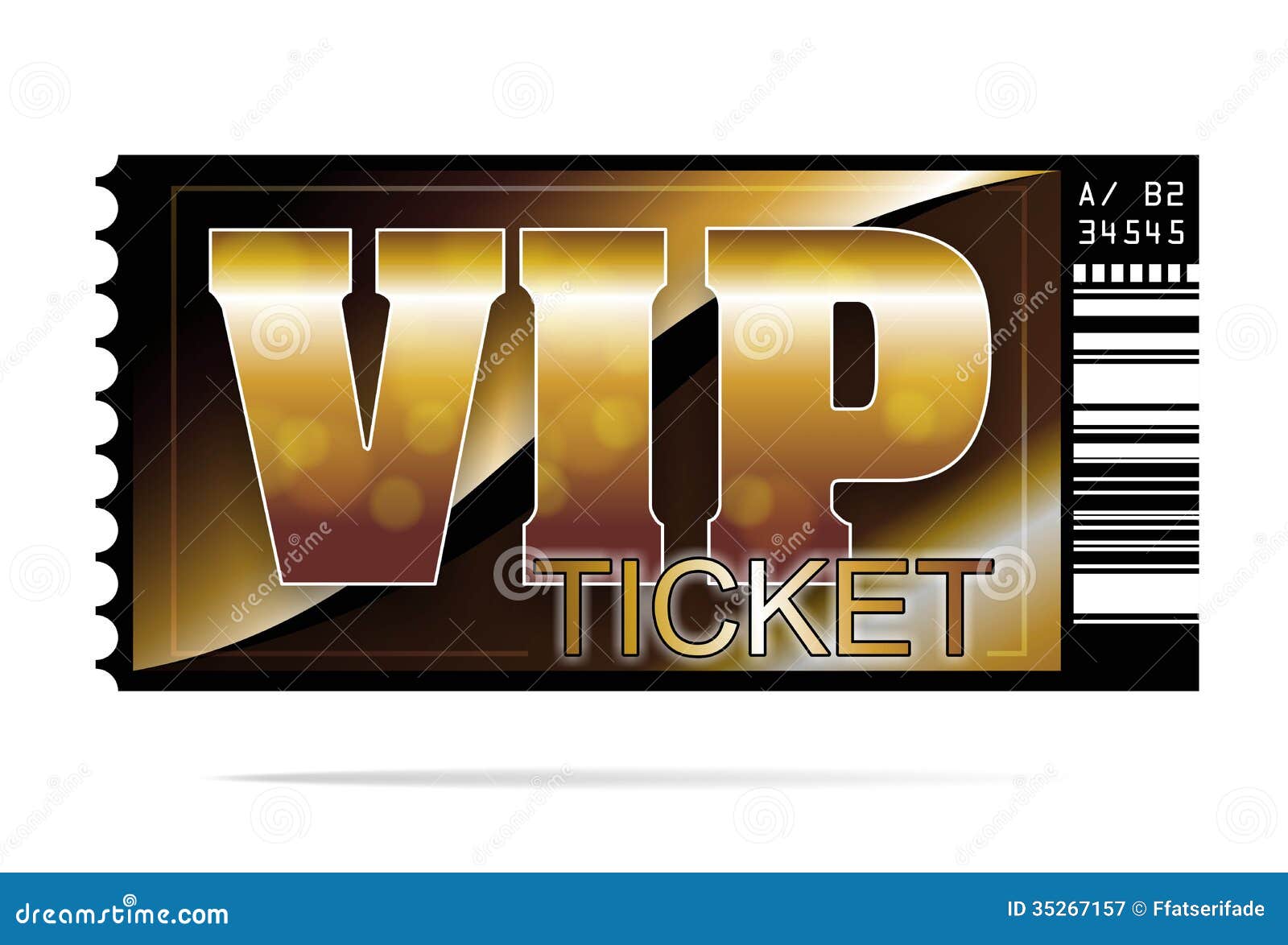 Ticket stock illustration. Illustration of deluxe, indulgence - 35267157