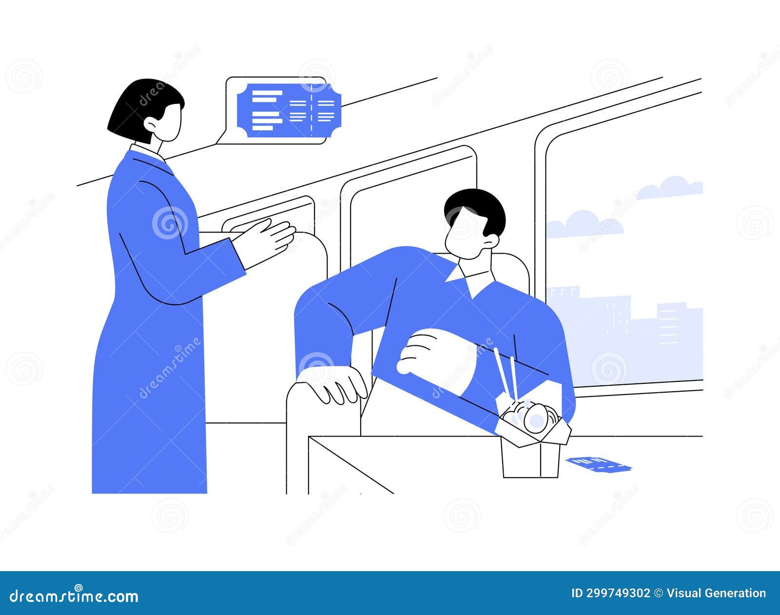 Ticket Inspector Abstract Concept Vector Illustration. Stock ...