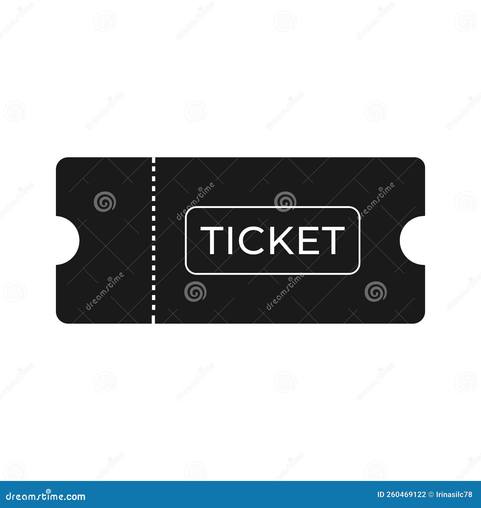 Ticket line art stock vector. Illustration of theater - 260469122
