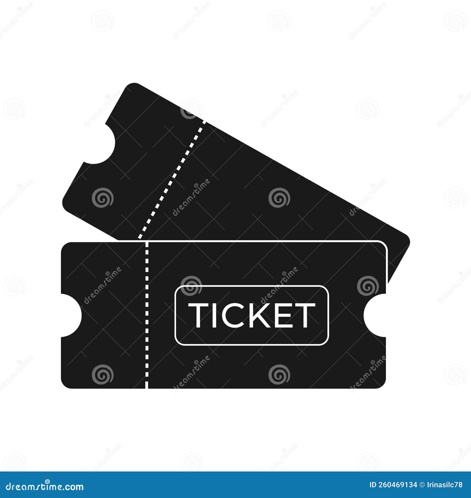 Ticket line art stock vector. Illustration of event - 260469134