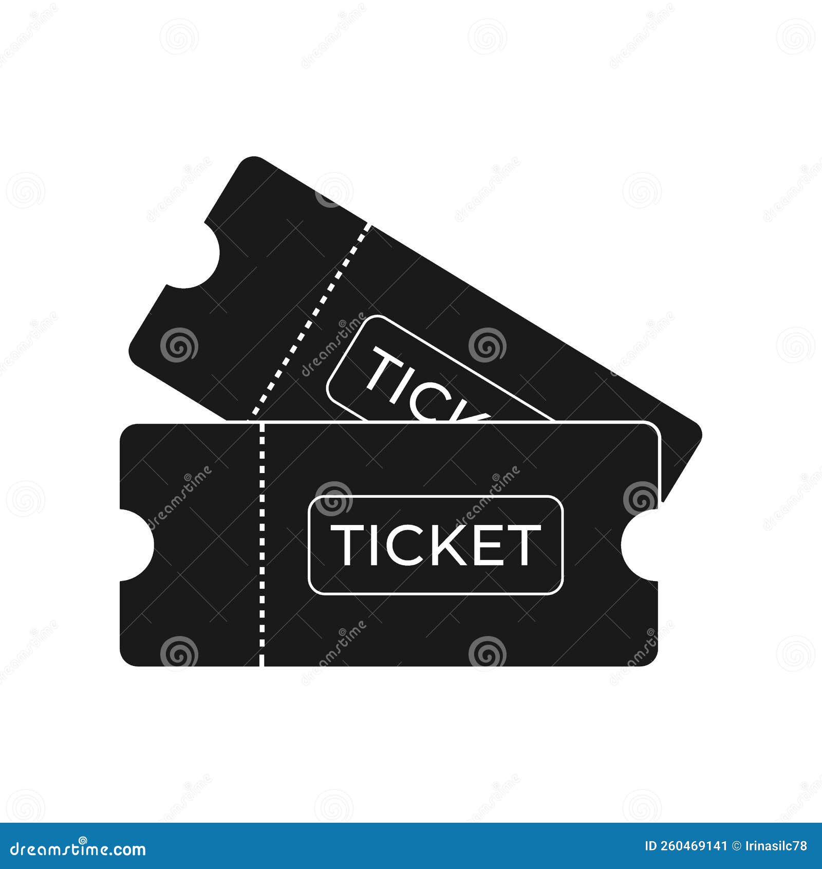 Ticket line art stock vector. Illustration of access - 260469141