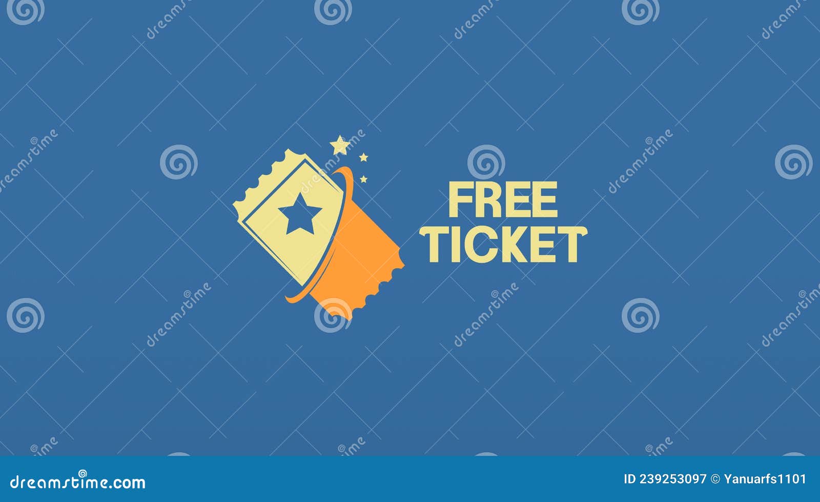 Ticket Logo Design Concept Vector Stock Illustration - Illustration of ...