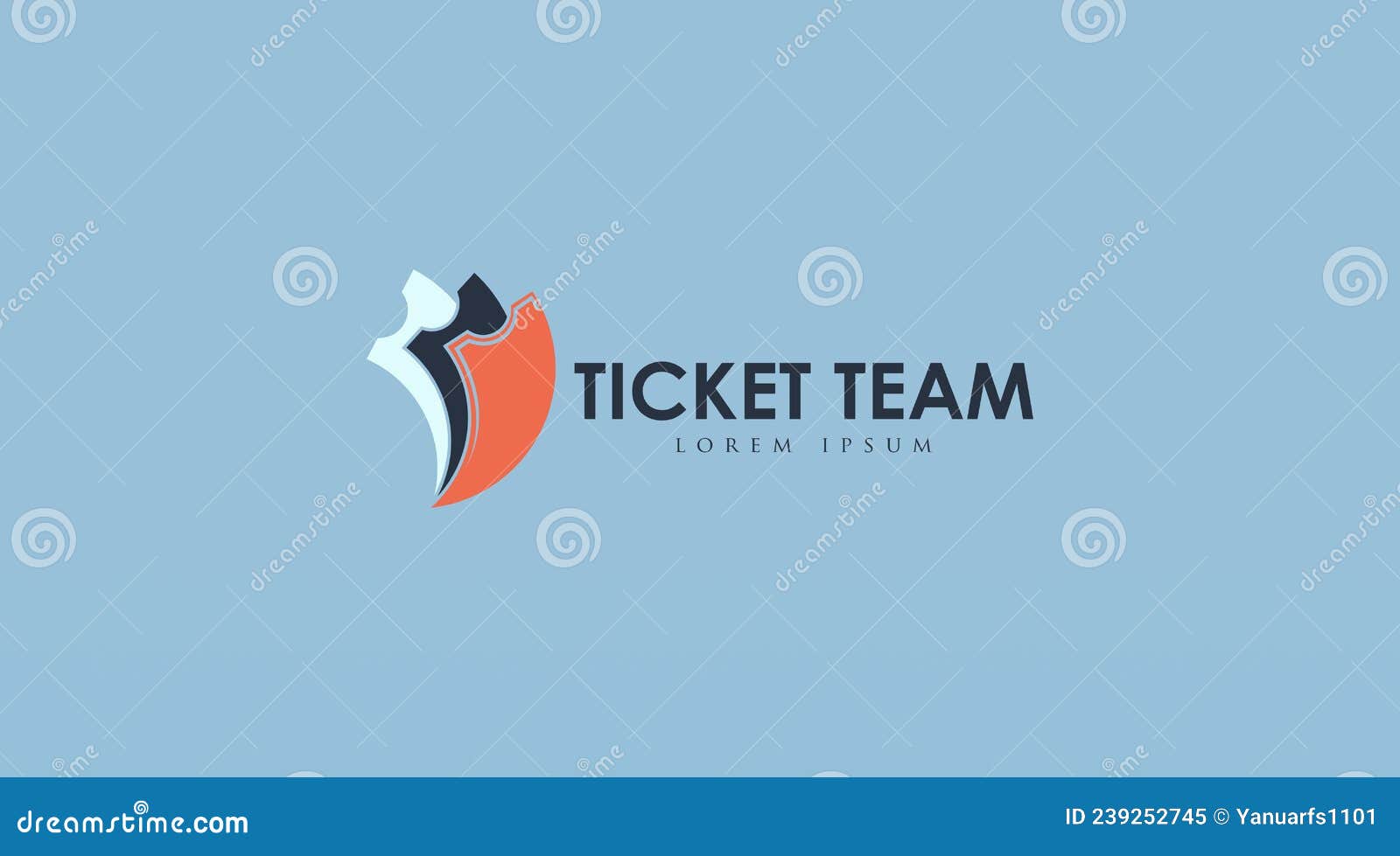 Ticket Logo Design Concept Vector Stock Illustration - Illustration of ...