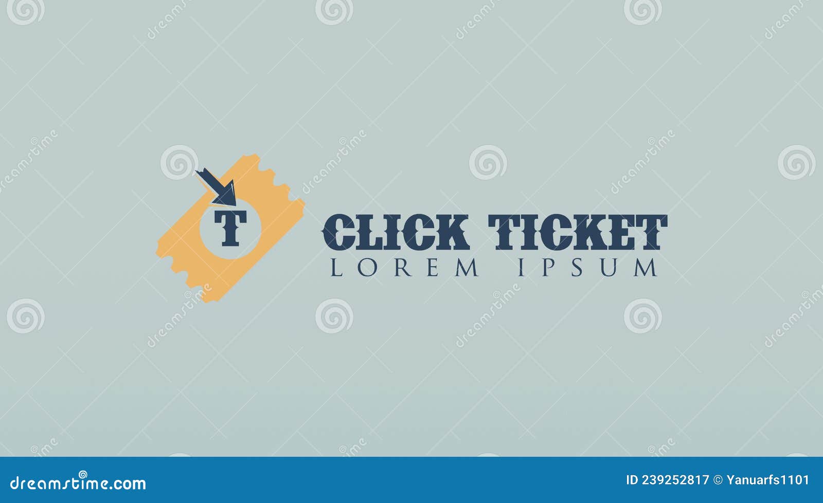 Ticket Logo Design Concept Vector Stock Illustration - Illustration of ...