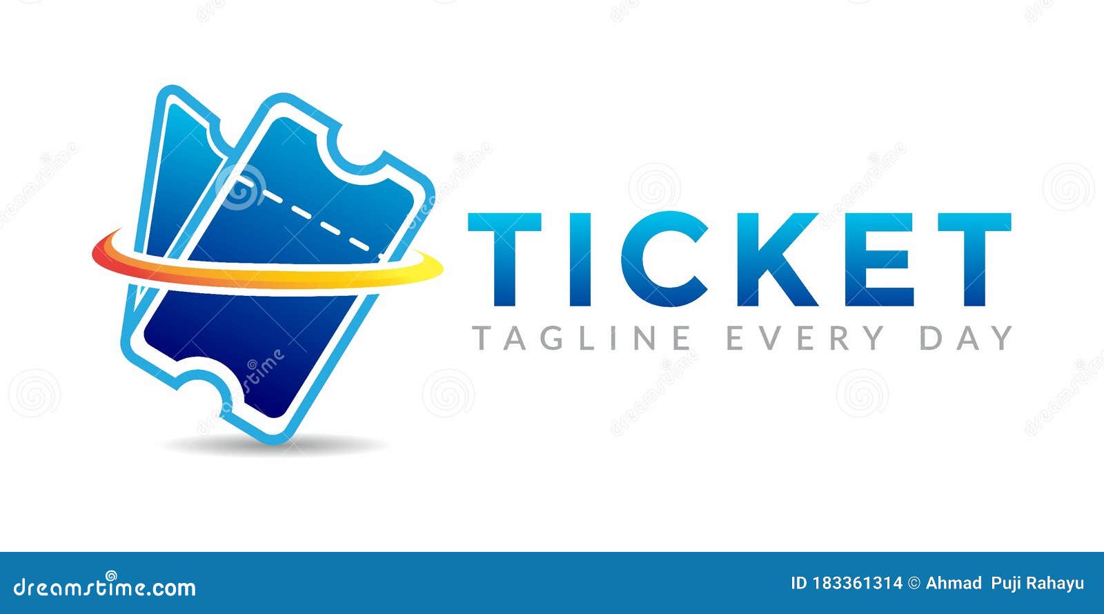 Ticket Logo Inspiration Design Vector Stock Illustration - Illustration ...