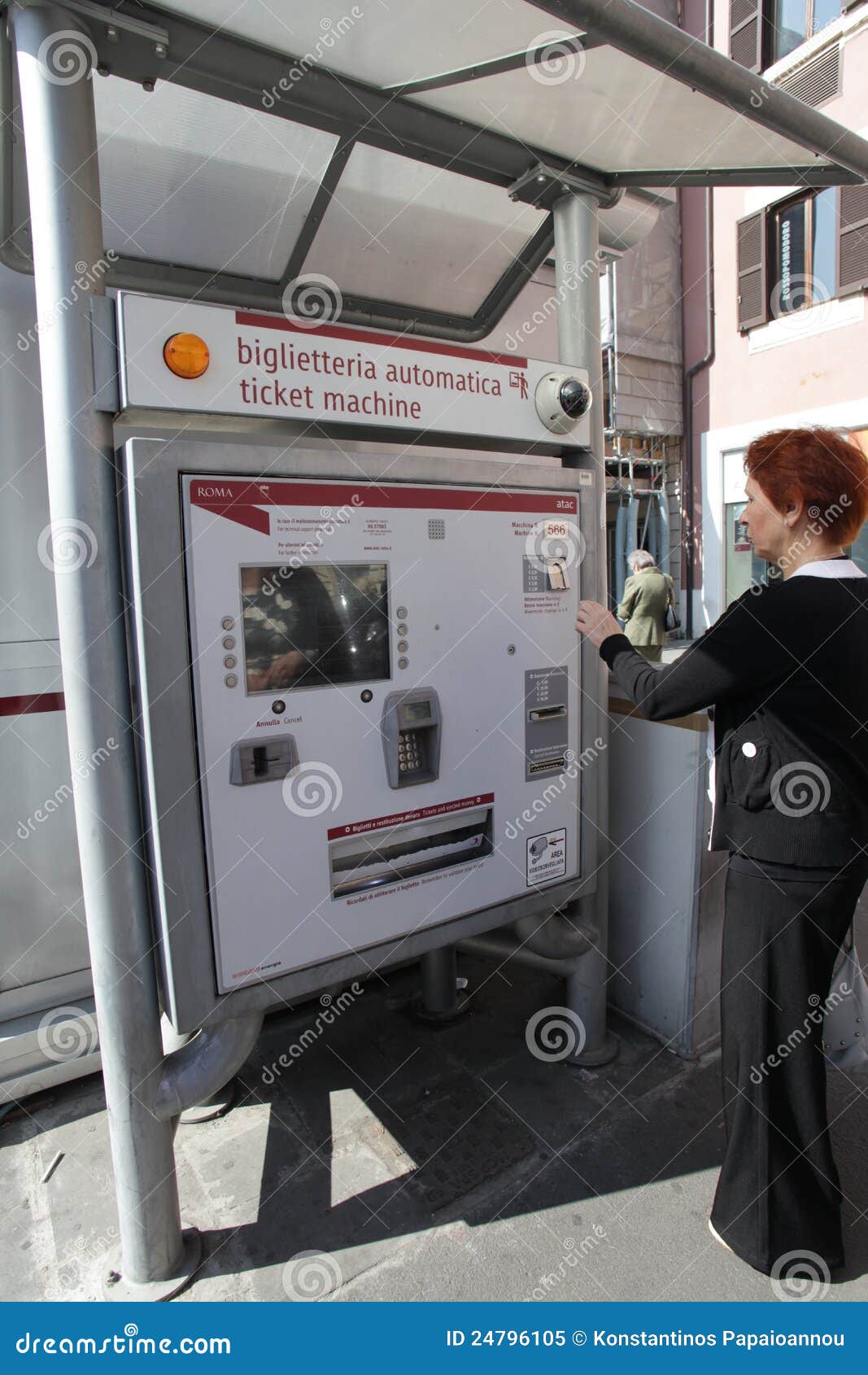 Ticket machine editorial image. Image of scene, urban - 24796105