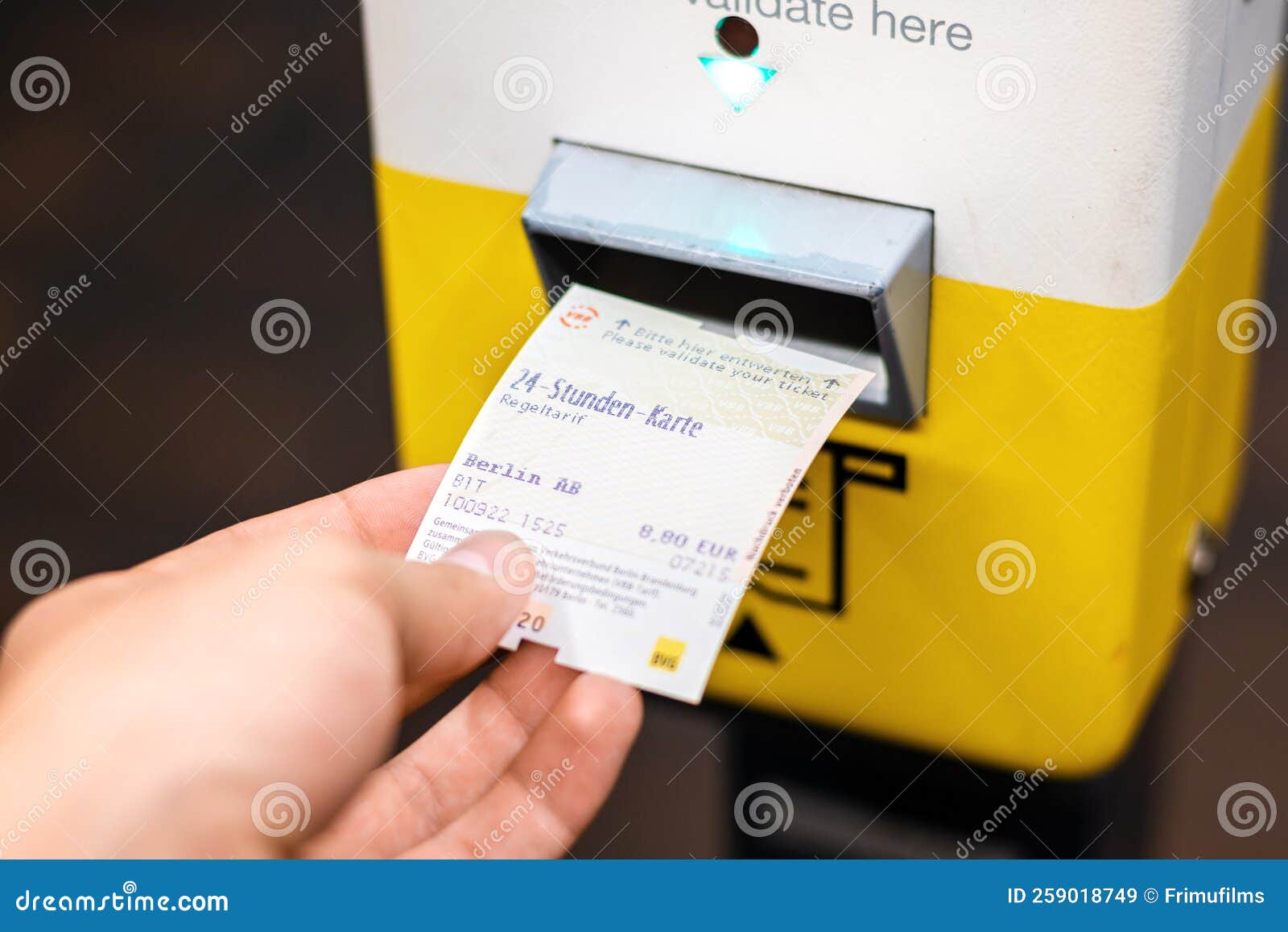 Ticket Machine in the Berlin Underground, Germany Stock Image - Image ...