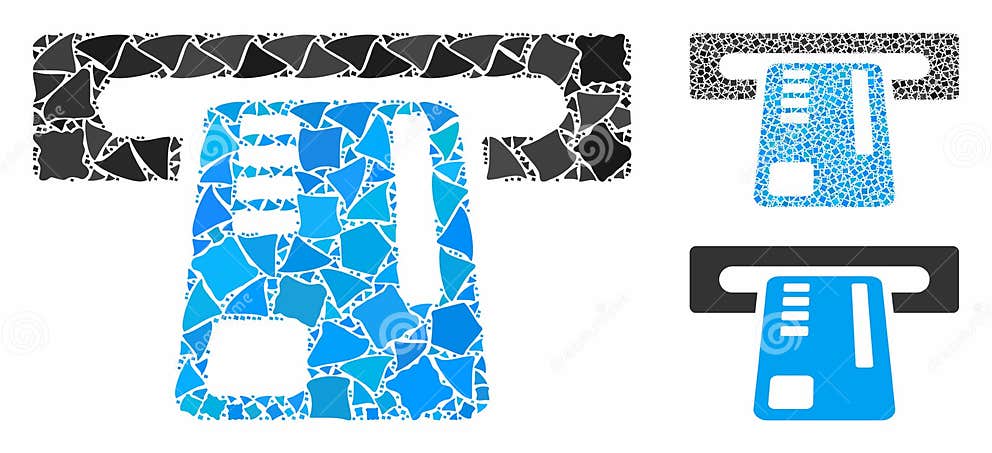 Ticket Machine Composition Icon of Trembly Parts Stock Illustration ...