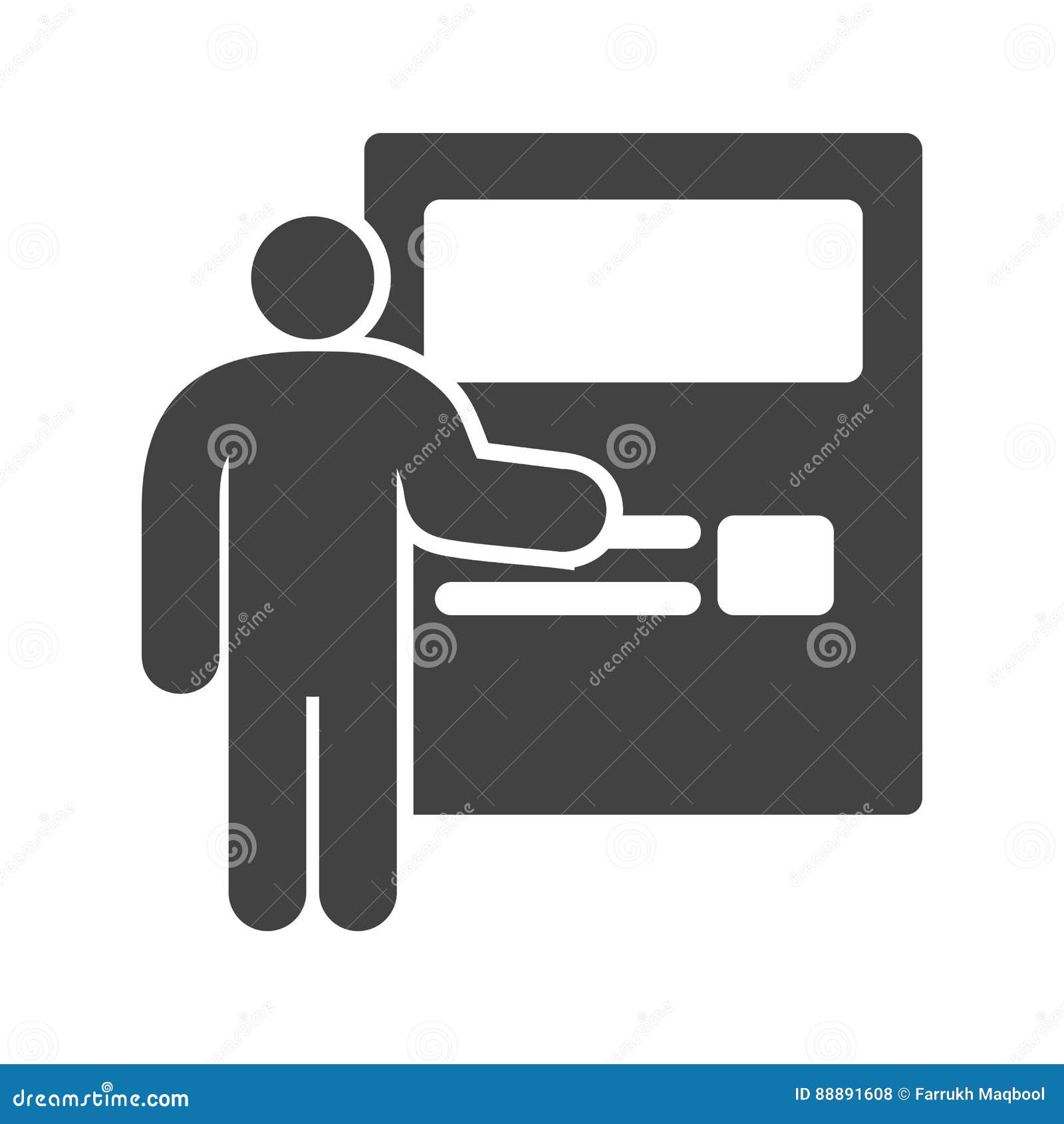 Ticket Machine stock vector. Illustration of concept - 88891608