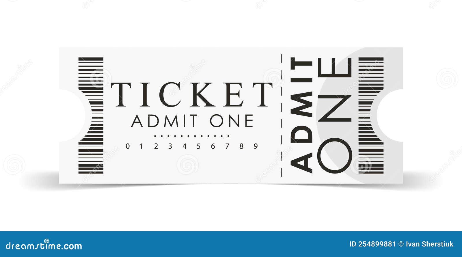 Ticket Sample. Ticket Design Template. Vector. Stock Vector ...