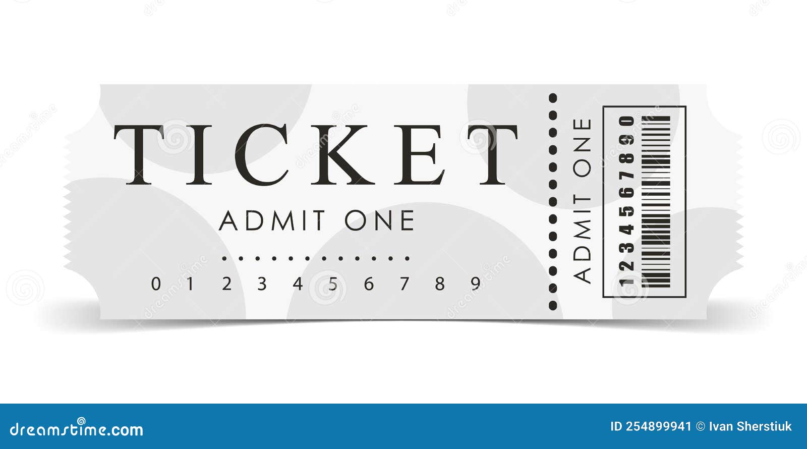 Ticket Sample. Ticket Design Template. Vector. Stock Vector ...