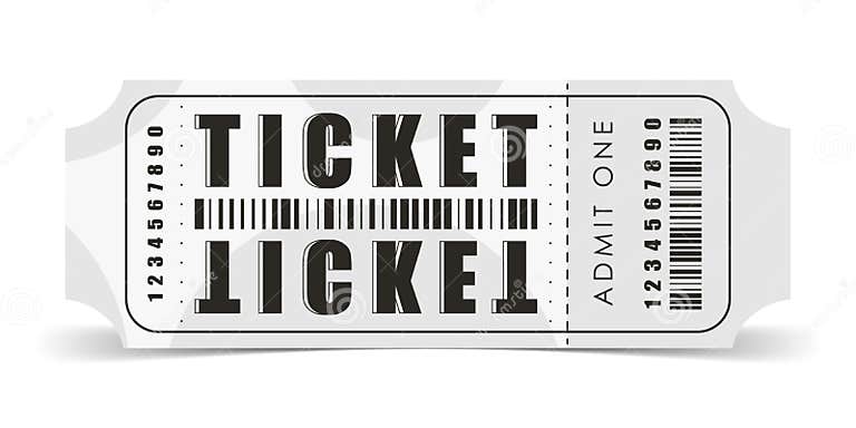 Ticket Sample. Modern Ticket Card Illustration Template. Vector. Stock ...