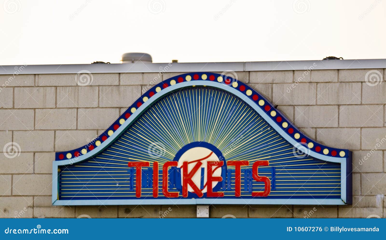 Ticket Sign stock photo. Image of exhibition, game, sign - 10607276