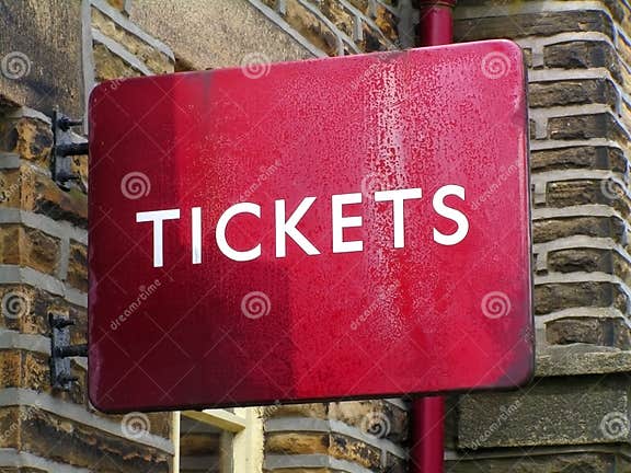 Ticket sign stock photo. Image of rusty, metal, station - 190750